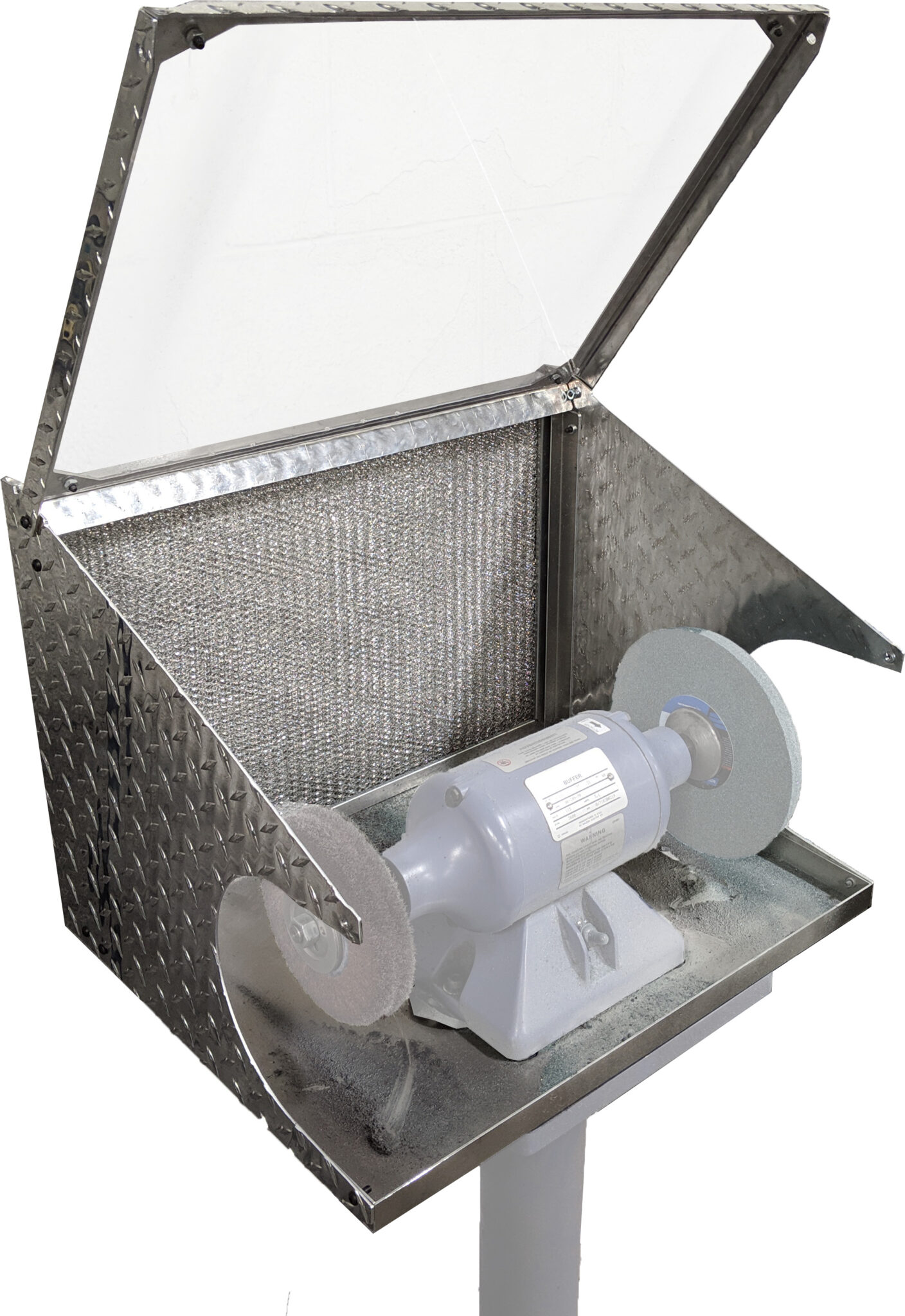 Bench Grinder Aluminum Enclosed Eye Shield | Universal Safety ...